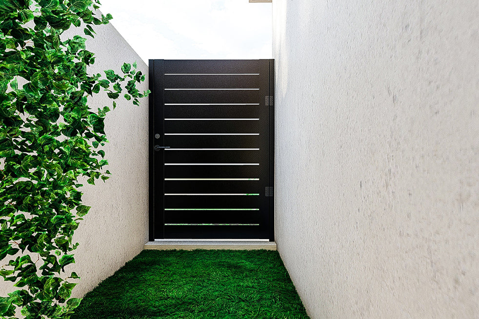 Aluminum Single Swing Gate – Alumission- Aluminum Fences & Gates