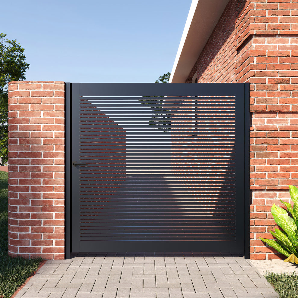Alumission Aluminum Gate Kit. Powder Coated (Side Gate/Yard Gate) San ...