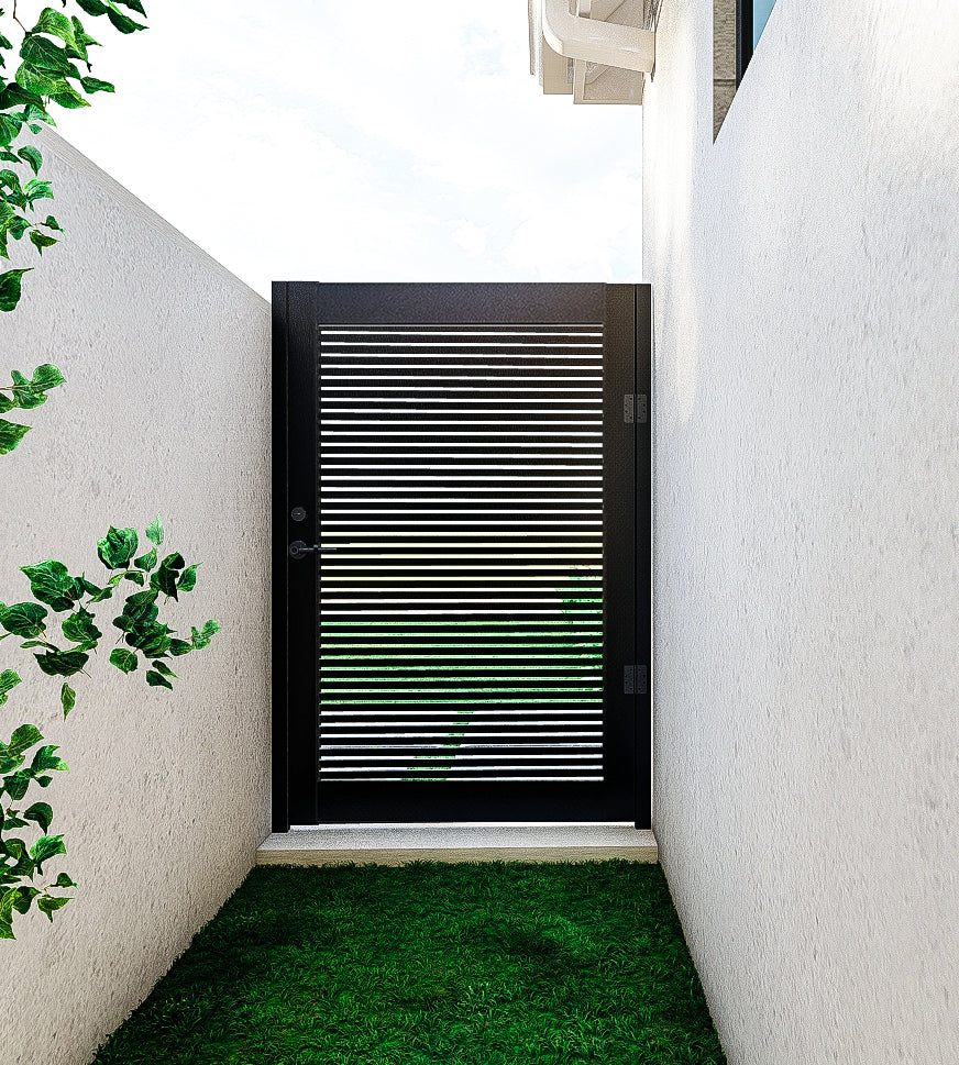 Alumission Aluminum Gate Kit. Powder Coated (Side Gate/Yard Gate) San ...